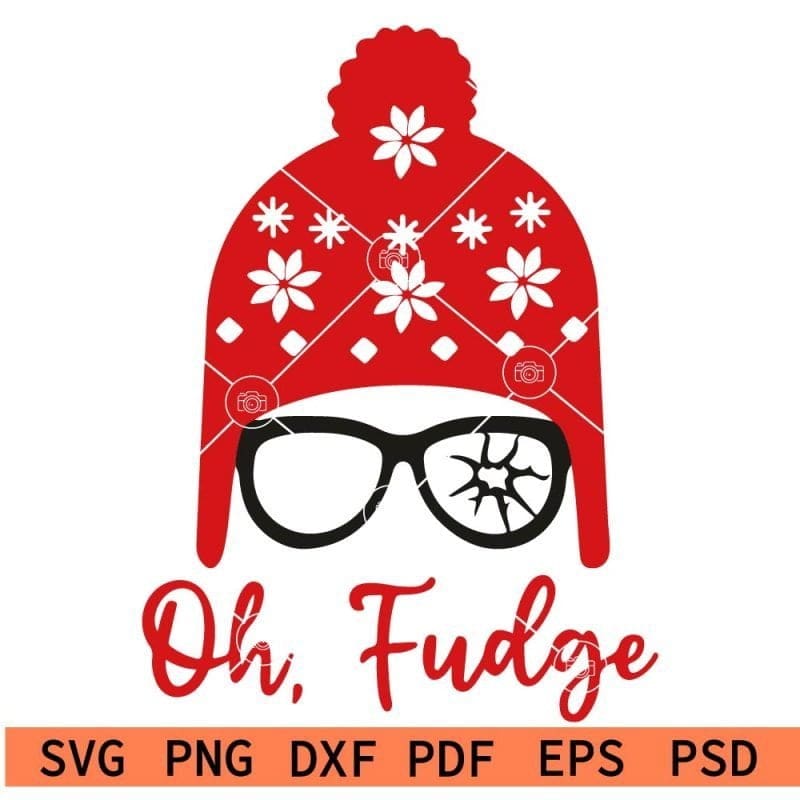 Oh Fudge Stencil Svg, Christmas Fudge SVG, Fudge Silhouette Svg