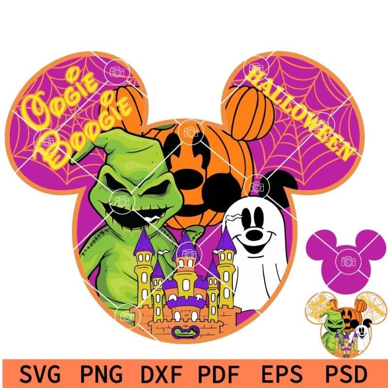 Oogie boogie halloween svg, Mickey Head Oogie Boogie SVG, Disney ...