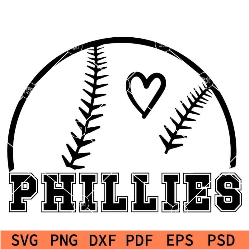 Phillies baseball svg, Phillies baseball Monogram svg, Philadelphia ...