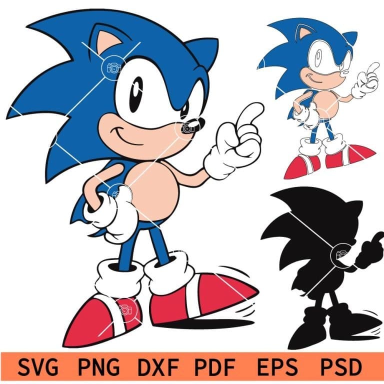 Sonic the hedgehog Layered SVG, sonic svg, Tails Sonic SVG