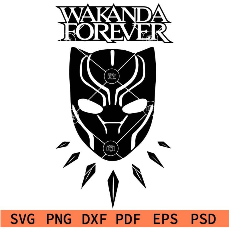 Wakanda forever face mask SVG, Black Panther mask SVG, Long live the ...