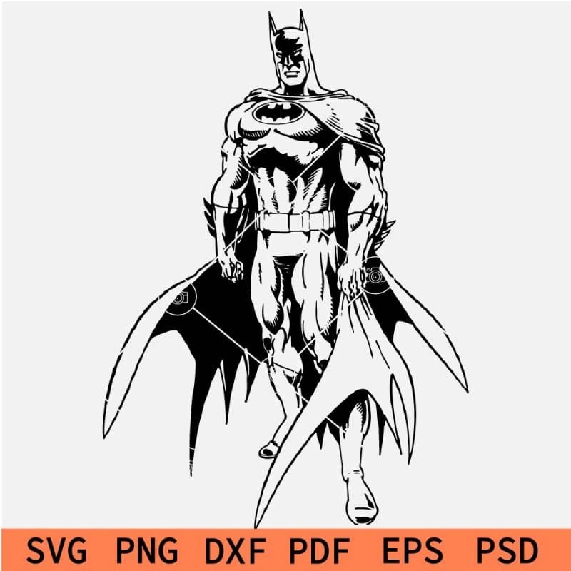 Batman SVG, Super hero Vector SVG, Batman with Wings SVG