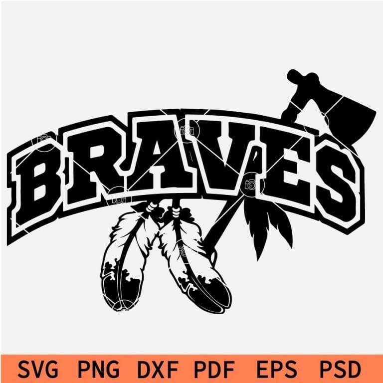 Braves Mascot SVG, Atlanta Braves SVG