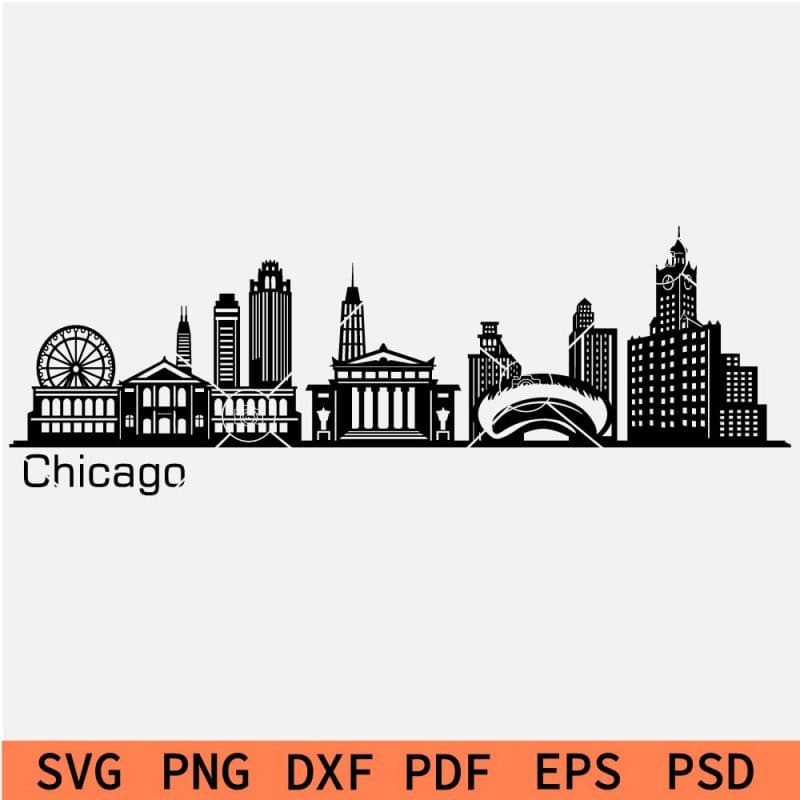 Chicago City SVG, Chicago City Vector SVG