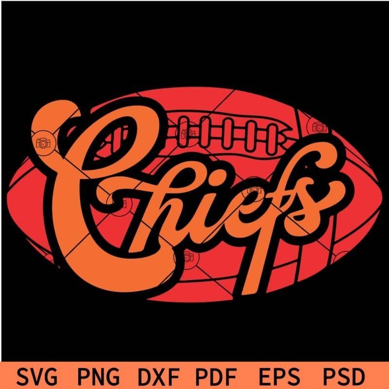 Chiefs Football Ball SVG, Chiefs Football Sports SVG, Chiefs Team ...