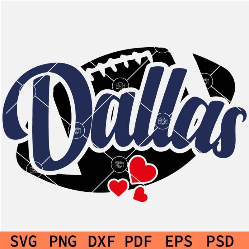 Dallas Letter D Leopard Prints SVG, Dallas D Football Ball SVG, Dallas ...