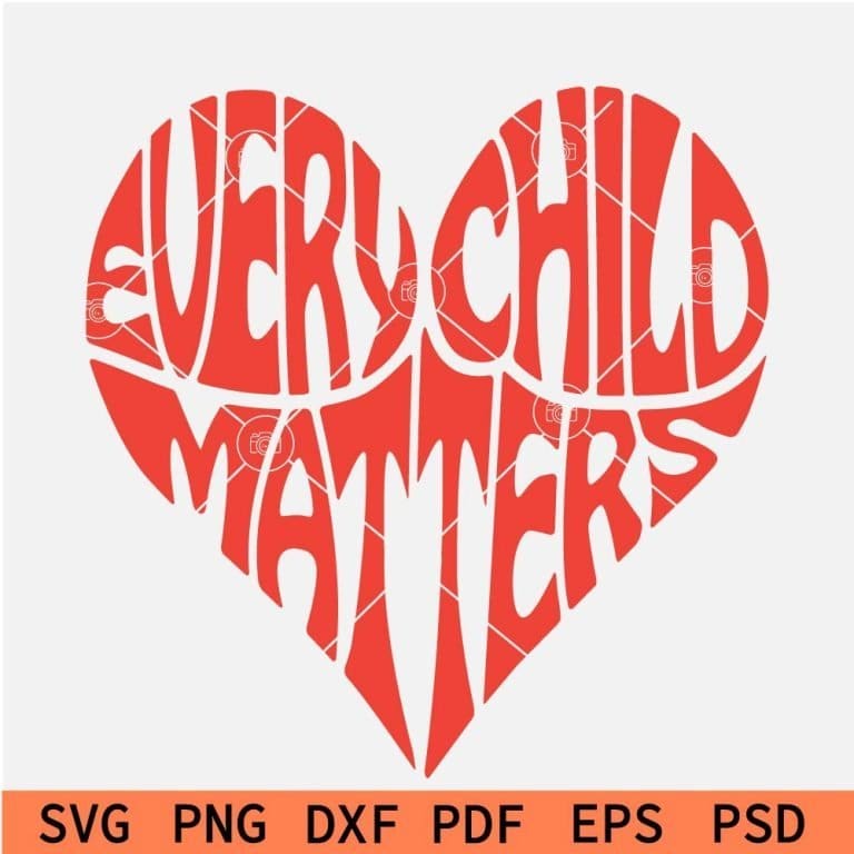 Every Child Matters Heart Symbol SVG, Every Child matters Logo SVG