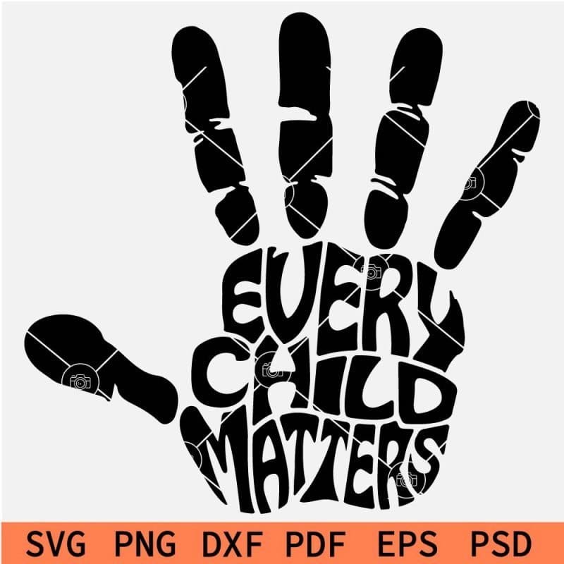 Every Child Matters hand SVG, Every Child matters Logo SVG