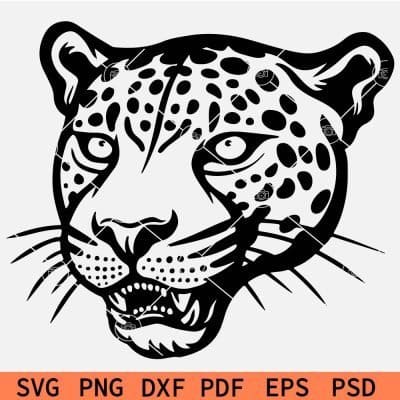 Leopard Head SVG, Cheater Head SVG, Jaguar Head SVG