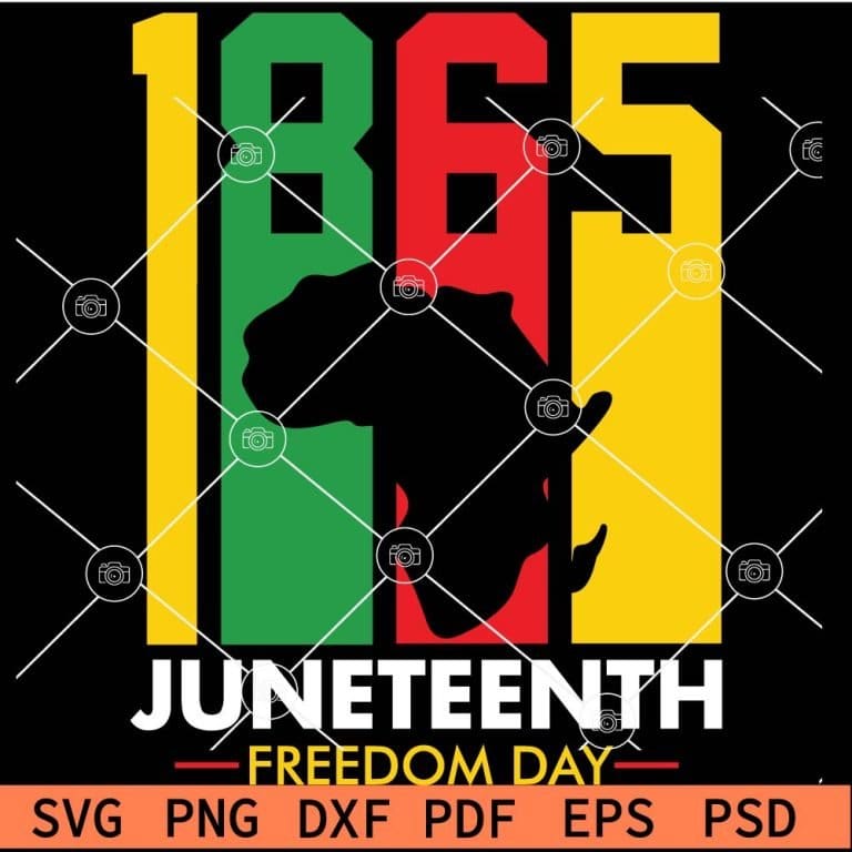 Juneteenth Distressed Flag SVG, Grunge Flag Juneteenth 1865 SVG ...