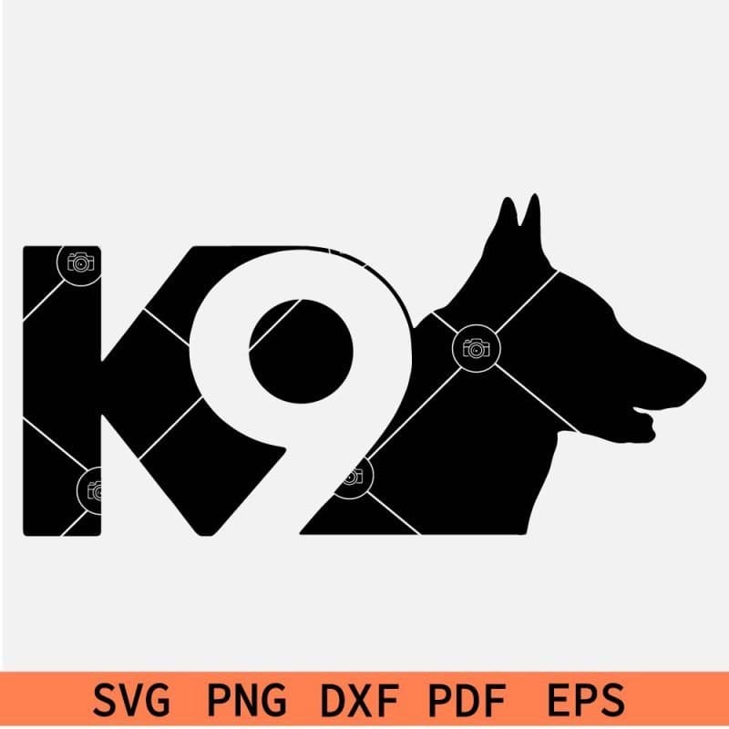K9 Police Dog SVG, Police Dog Budge K9 SVG
