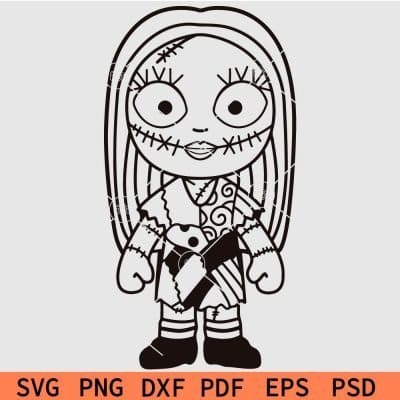 Nightmare before Christmas Sally SVG, Sally Nightmare before Christmas ...