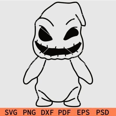 Nightmare before Christmas Oogie boogie SVG, Line art Oogie boogie SVG