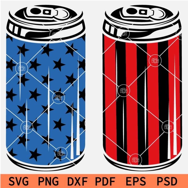 4th of July 1776 Memorial Day Pop Can SVG, 4th July Pop Can SVG, USA ...
