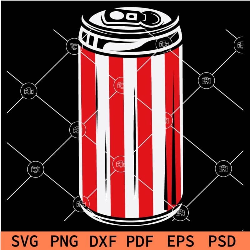 4th of July 1776 Memorial Day Pop Can SVG, Patriotic Day Pop Can SVG