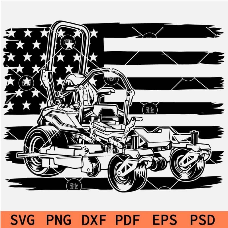 Patriotic Lawn Mower SVG, Lawn Mower inside Distressed US Flag SVG Patriotic Lawn Mower SVG, Lawn Mower inside Distressed US Flag SVG