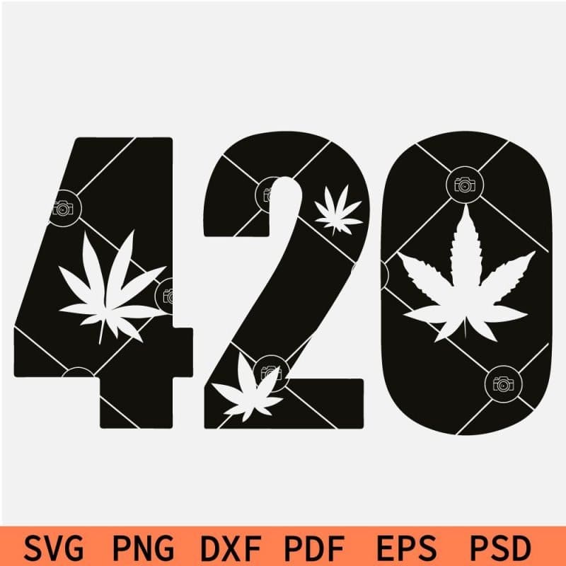 420 Weed SVG, 420 Marijuana SVG, 20th April Day SVG