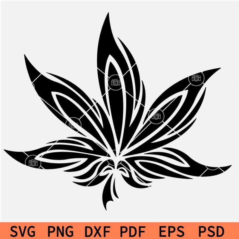 Marijuana Stencil SVG, Weed Vector SVG, 20th April Celebrations SVG