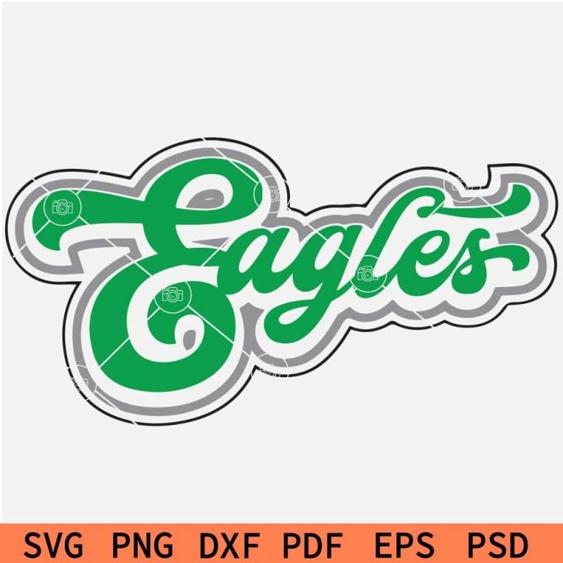 Leopard prints Letter E eagles Sports SVG, Eagles in Letter E SVG