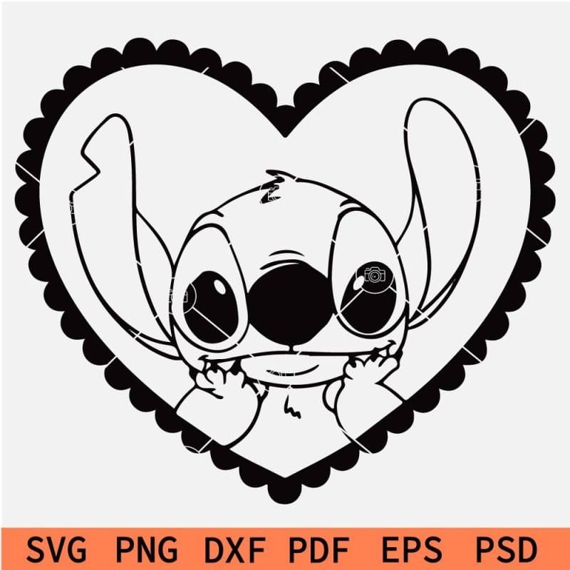 Stitch Inside Heart Symbol Sketch SVG, Stitch inside Love Symbol SVG ...