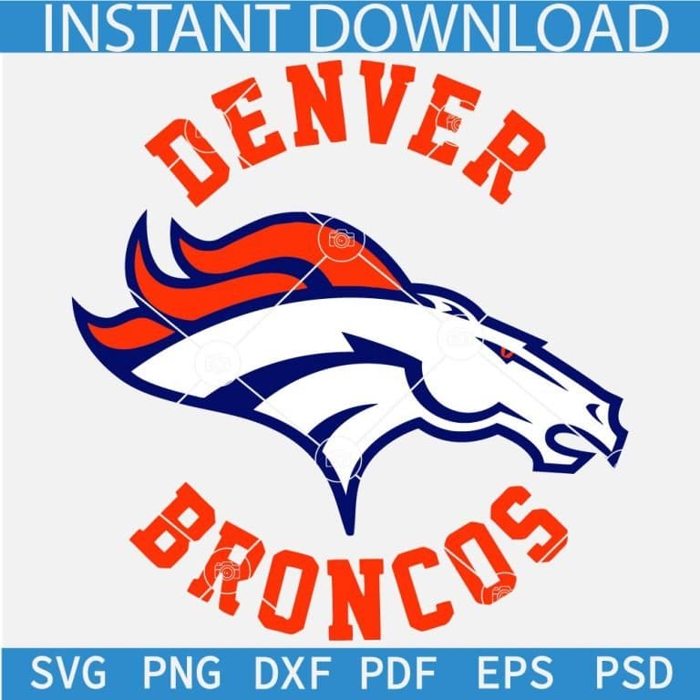 Denver Broncos Official Logo SVG, Team Broncos SVG, Denver Broncos Logo SVG