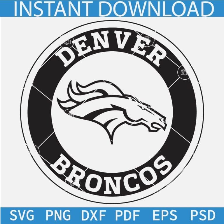 Denver Broncos Official Logo Bundle SVG, Team Broncos Bundle SVG