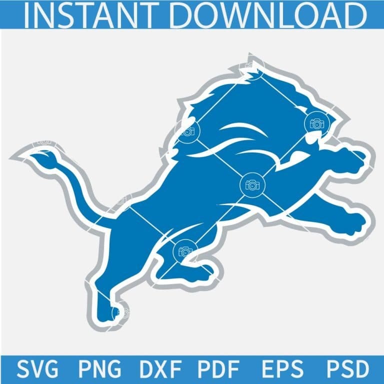 Detroit Lions SVG, The Lions SVG, Detroit Lions Logo SVG