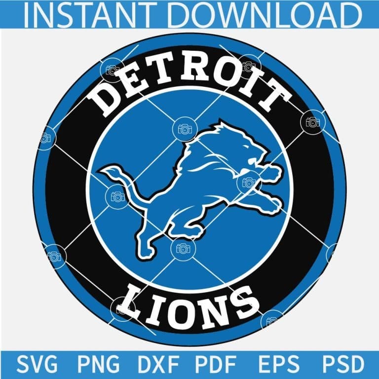 Detroit Lions Logo SVG, Team Lions SVG, Detroit Lions SVG