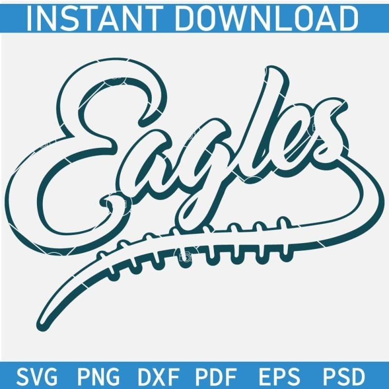 Leopard prints Letter E eagles Sports SVG, Eagles in Letter E SVG
