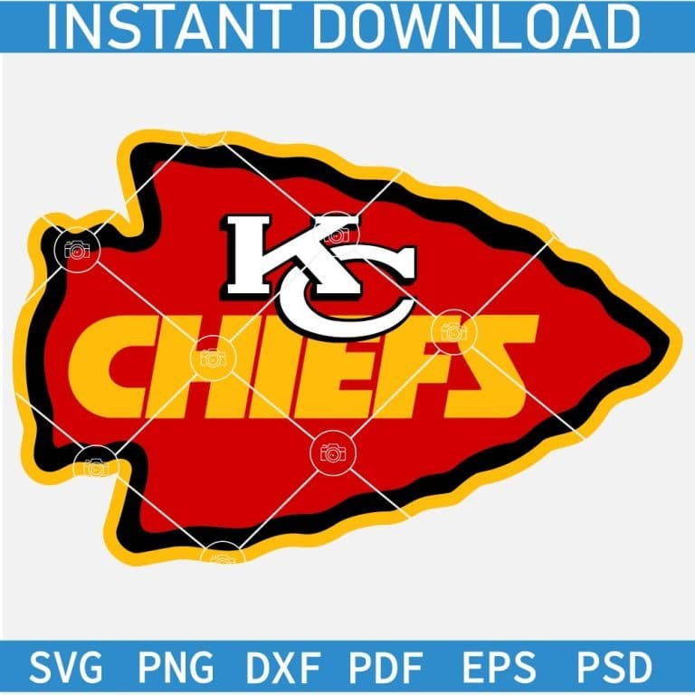 Chiefs Stacked SVG, Kansas City Chiefs Team Logo Stacked SVG, Team ...