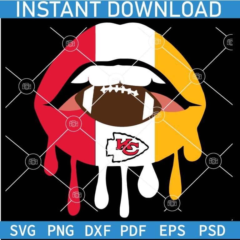 Kansas City Football Ball SVG, Kansas City Chiefs Team SVG, Team ...