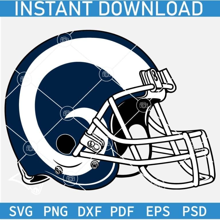 Los Angeles Rams Logo in Circle SVG, Los Angeles Rams SVG, Team Los ...
