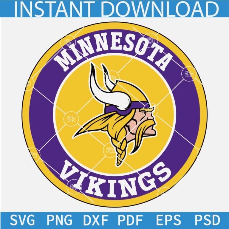Minnesota Vikings Name Logo SVG, Minnesota Vikings Team SVG