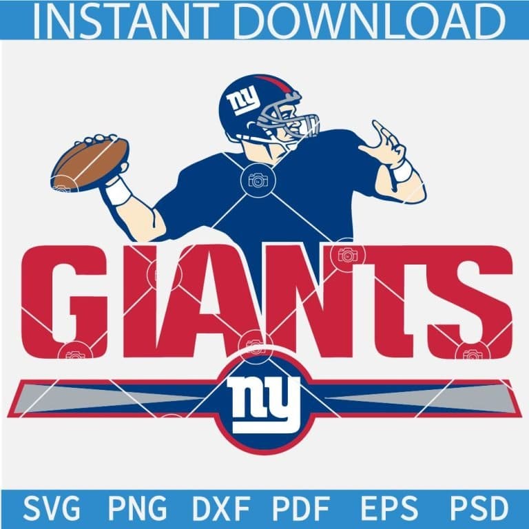Giants Name SVG, Giants Phrase Sports SVG, New York Giants Logo SVG