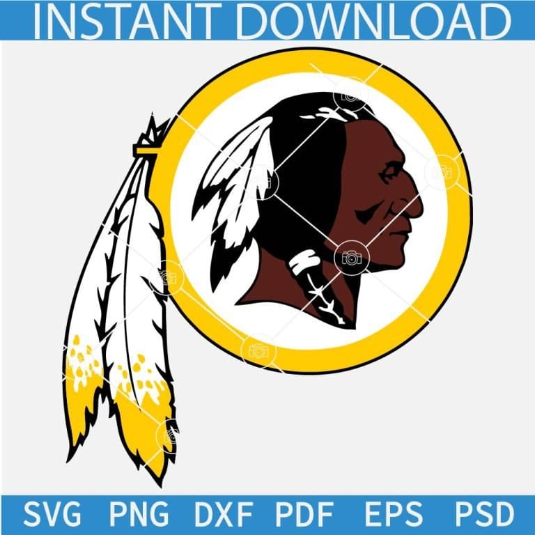 Washington commanders Logo in a circle frame SVG, Washington redskins ...