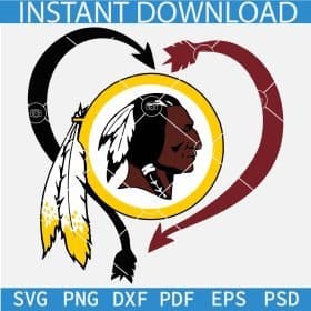 Washington commanders Logo in a circle frame SVG, Washington redskins ...