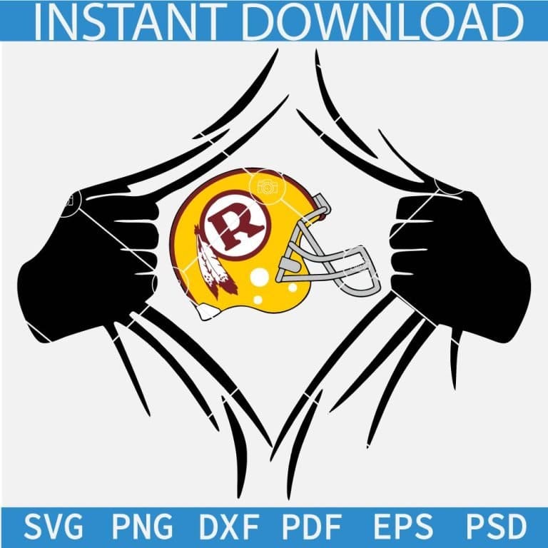 Washington redskins logo Infinity Symbol SVG, The Commanders Love SVG