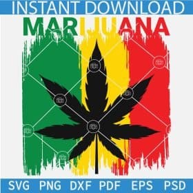 Don't Panic Its Organic SVG, Grunge Rasta Color Flag Shaka Hand Sign ...