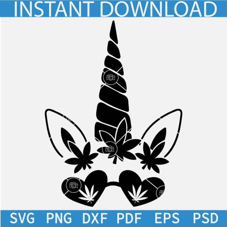 Weed Leaf with black circle SVG, Cannabis Leaf SVG, Marijuana Leaf SVG