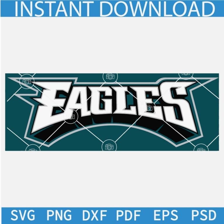 Eagles Name Logo SVG, Philadelphia Eagles Logo SVG, The Eagles SVG