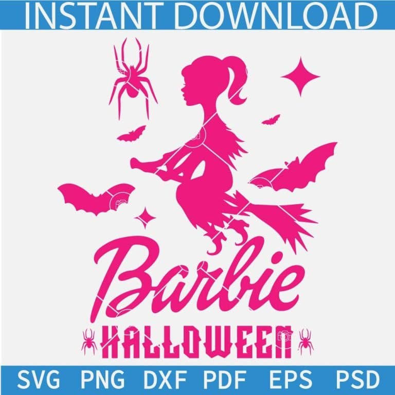 One Spooky Barbie SVG, Halloween Barbie SVG Barbie Halloween Humor SVG ...