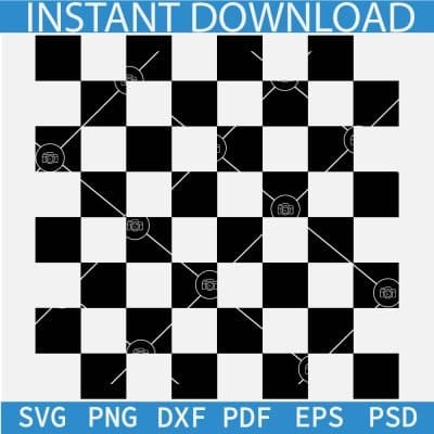 Checkered Pattern SVG, Checker Board SVG