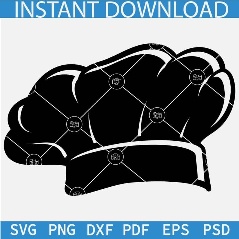 Chef Name Frame SVG, Chef Logo SVG, Chef Hat SVG, Utensils SVG