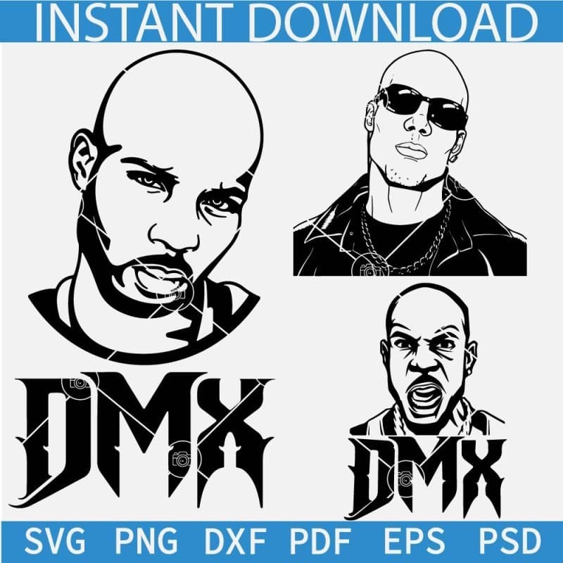 DMX Face SVG, RIP DMX SVG