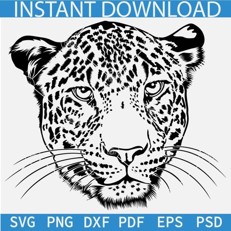 Cheater Head SVG, Leopard Head SVG, Jaguar Head SVG
