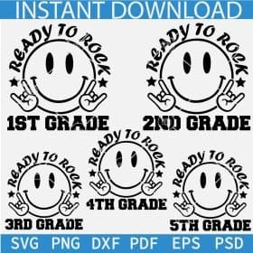 Back to School Squad SVG, 5th Grade Squad Bundle SVG, Teacher Bundle SVG