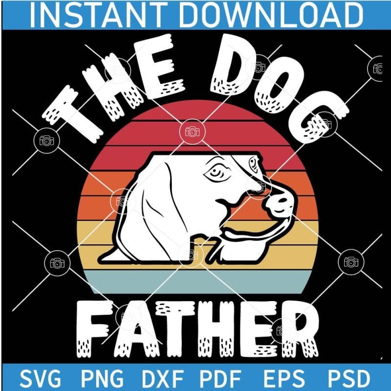 The dog Father Pitbull head SVG, Pitbull Head Dog Father SVG