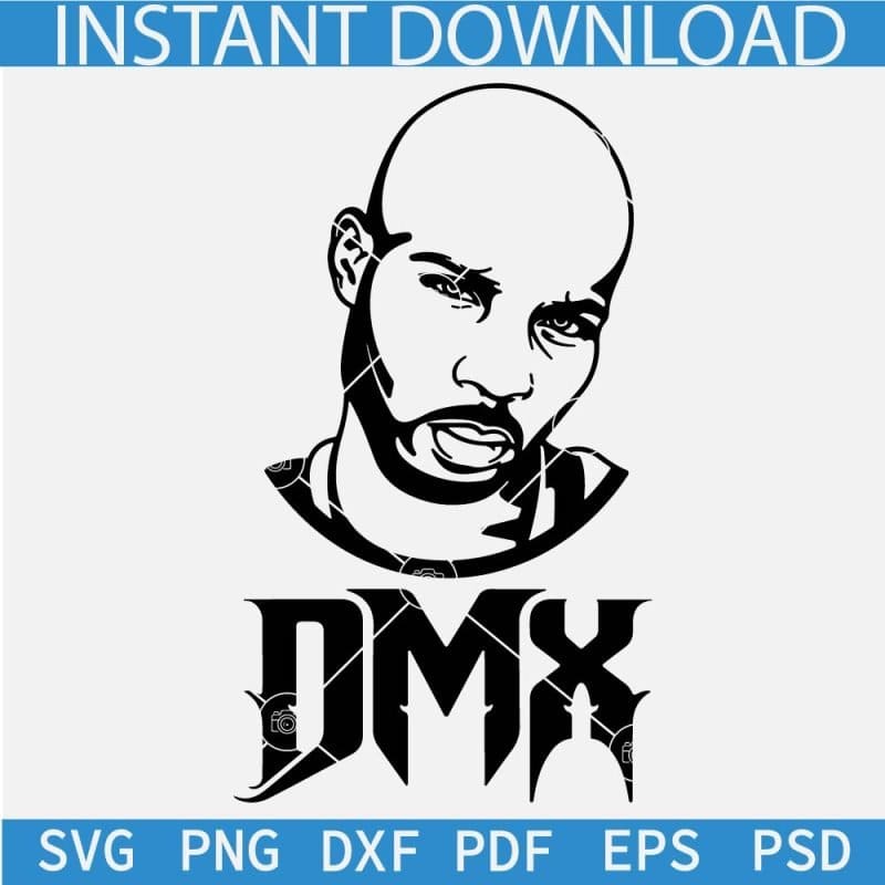 DMX Rapper SVG, DMX with Sunglasses SVG, RIP DMX SVG
