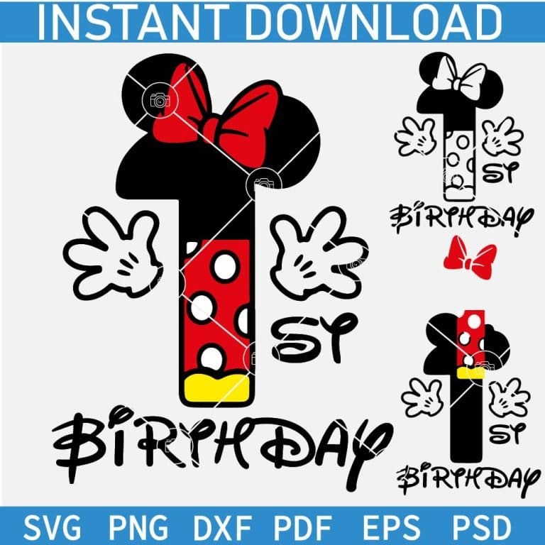 6th Birthday Minnie Ears Number SVG, Sixth Minnie Number Birthday SVG ...