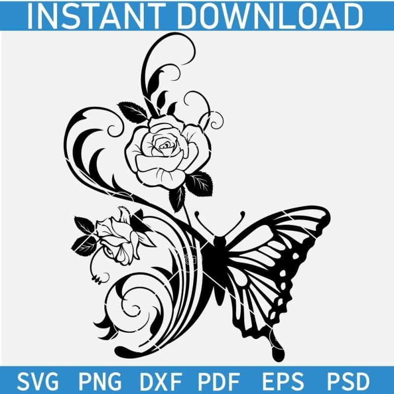 Swarm of butterflies SVG, Flying Butterflies SVG, group of butterflies ...